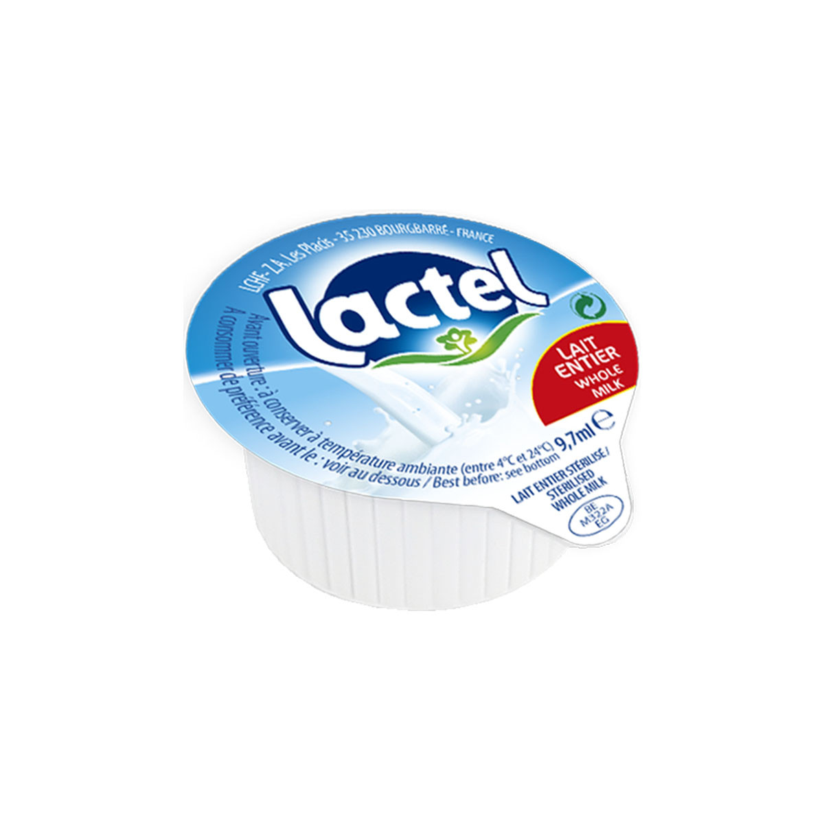Lactel - Lait Concentré Entier - 960 coupelles - Coffee-Webstore