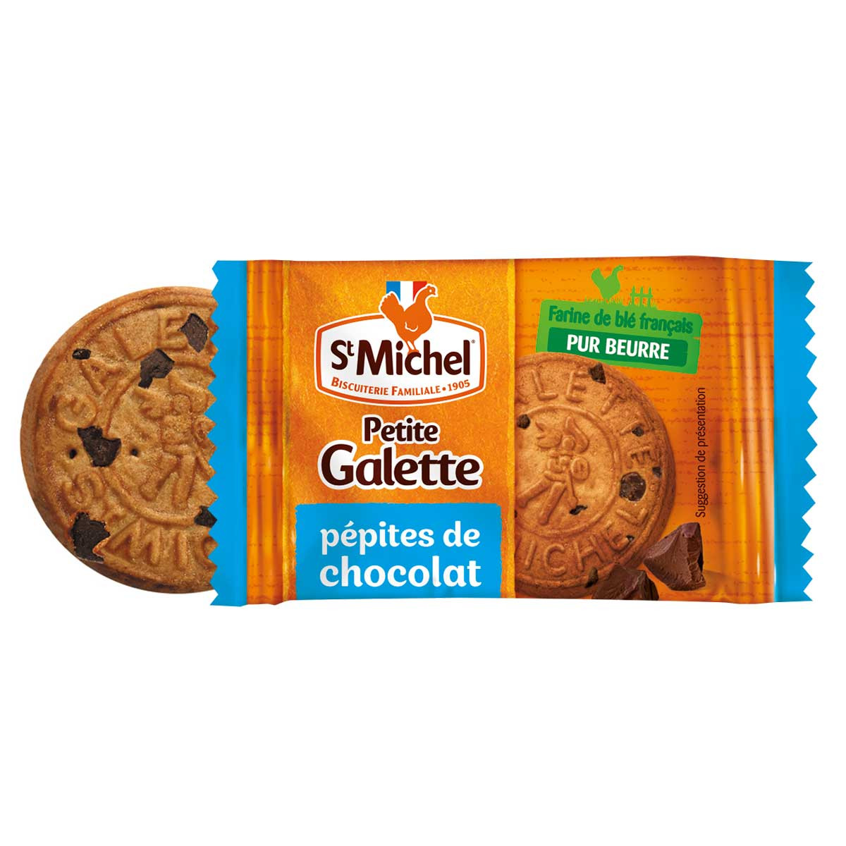 St-Michel Petite Galette Mix Beurre, Chocolat, Caramel - Carton de 700