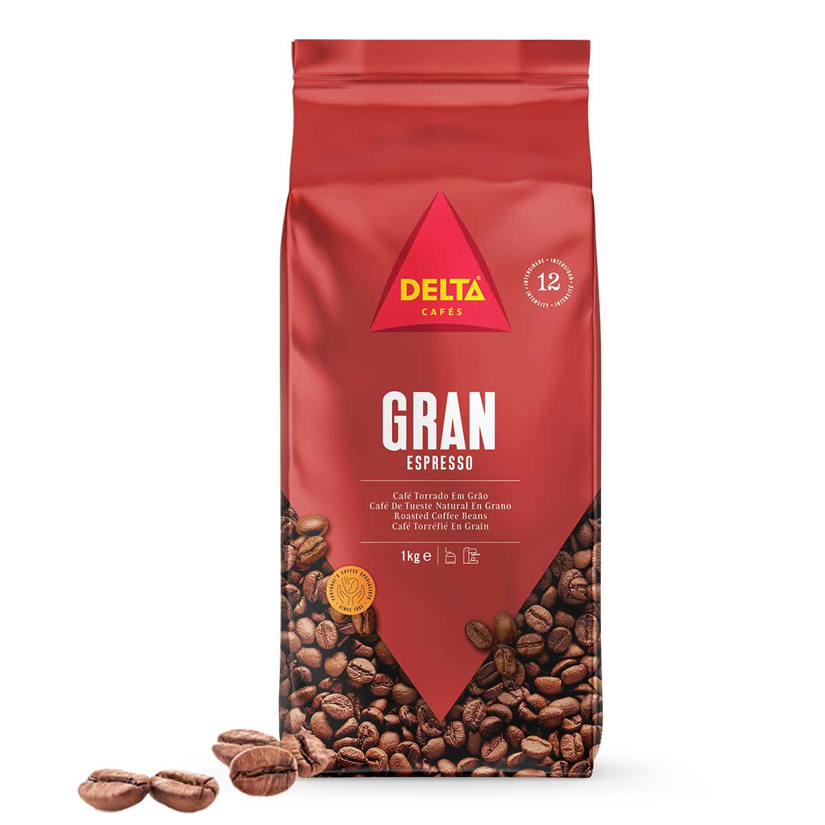Delta Cafés Gran Espresso Café en Grains - 5 paquets - 5 Kg