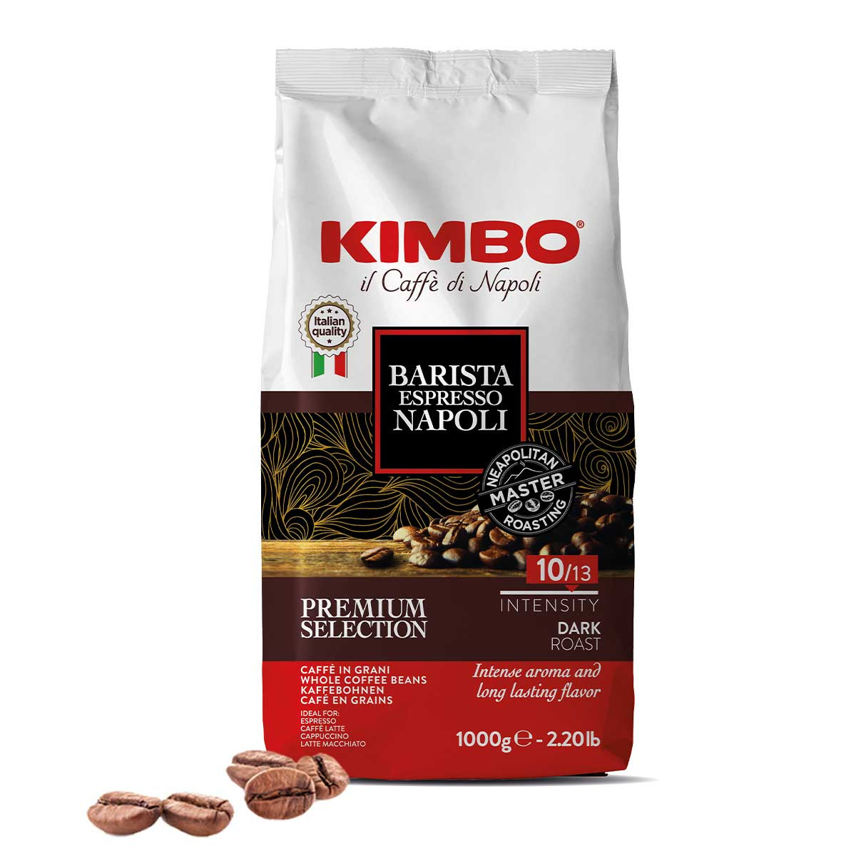 Café en Grains Kimbo Espresso Napoli - 3 paquets - 3 Kg