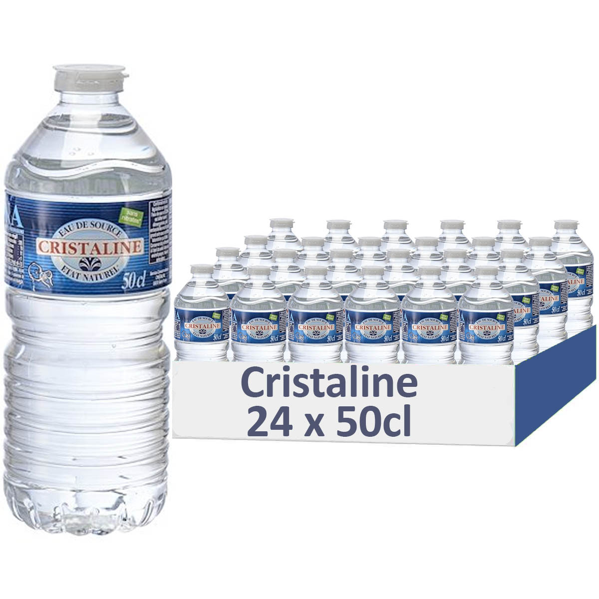 Pack d'eau Cristaline 24cl bouchon solidaire